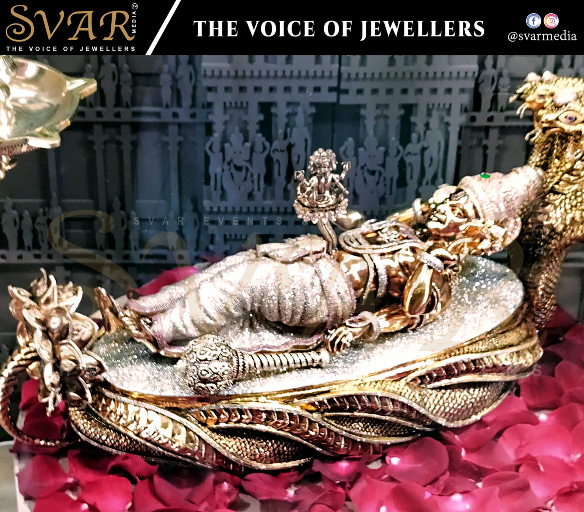 Shiv Narayan Jewellers Unveils a Majestic Masterpiece ‘Shri Ananth Padmanabhaswamy’ At IIJS 2023 ...